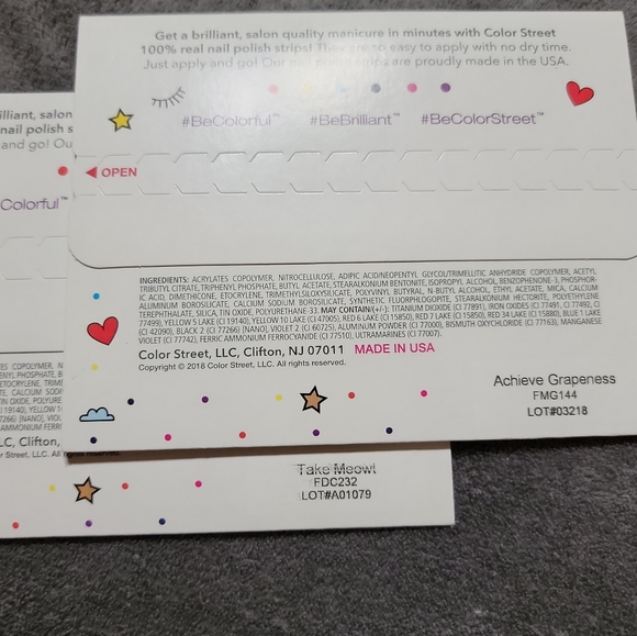 Color Street | Makeup | Color Street Petite Nail Polish Strips Set Of 2 ...